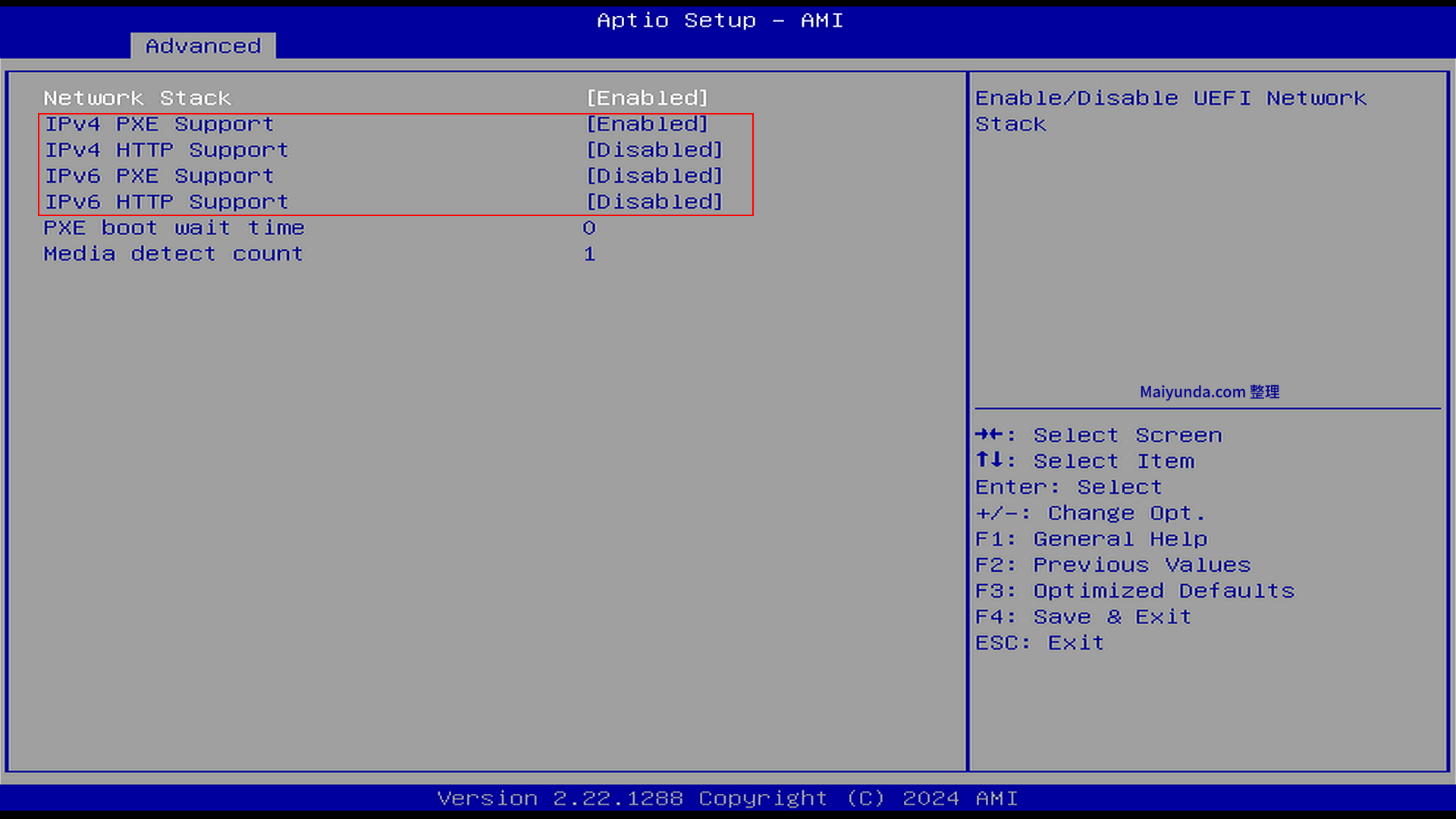 迈云达M1 Mini N100系列产品 常用BIOS设置选项-迈云达